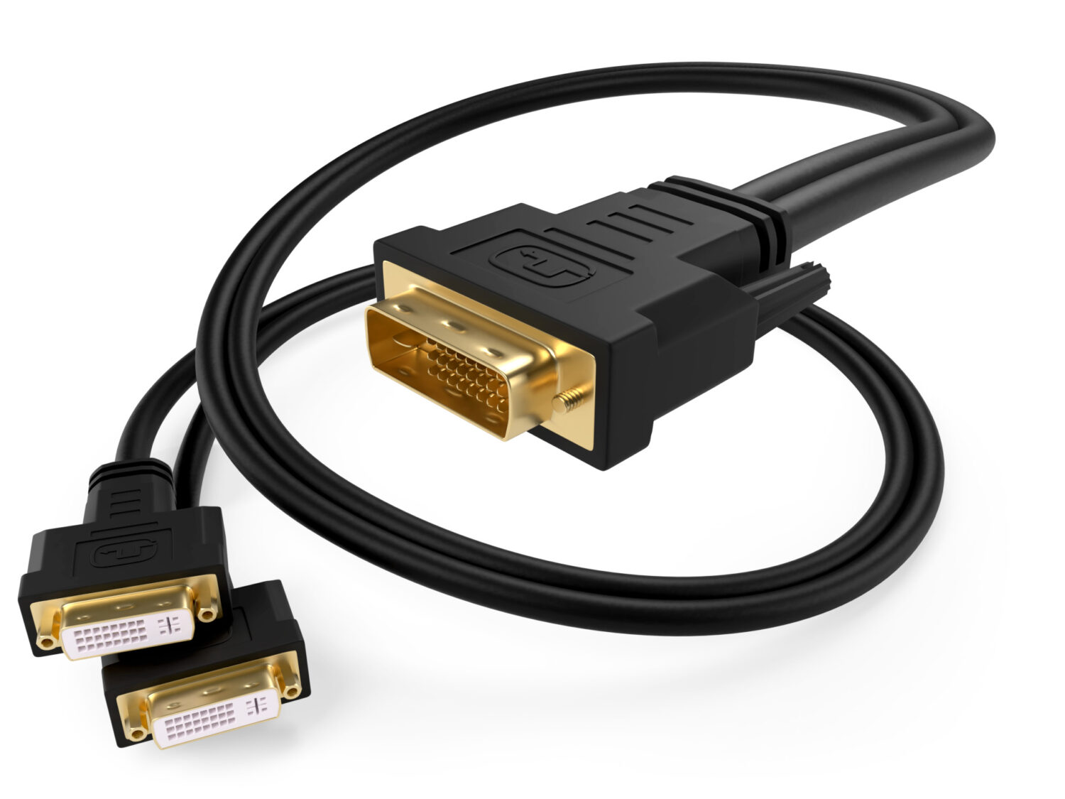 DVI-D Splitter Cable Male to 2x Female - UNC Group